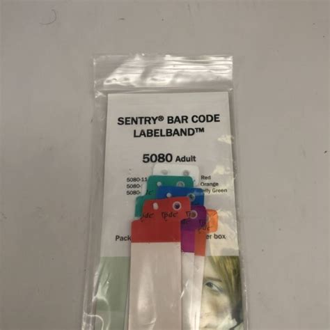 Pdc 5080 Sentry Bar Code Labelband 6 Bands Gb Tech Usa