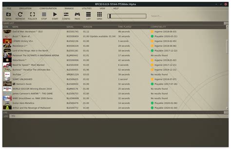 Gui Sorting Broken On Time Played Issue 7985 RPCS3 Rpcs3 GitHub