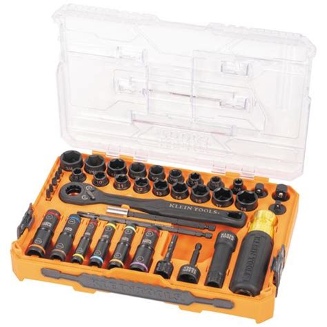 65500knect Klein Tools 65500knect Knect Complete Impact Pass Through And Flip Socket Set 39