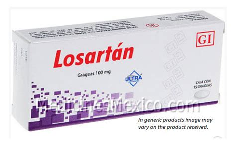 Cozaar Losartan Generic 100 Mg 30 Tabs Mexican Online Pharmacy
