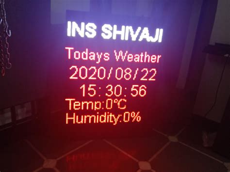 YC LED Wall Mounted Wireless Temperature Humidity Data Display At Rs Piece In Pune
