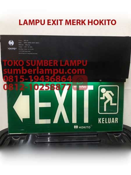 Jual Lampu Emergency EXIT HOKITO HKT Sumberlampu Com