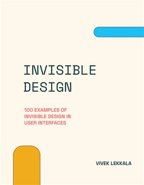 Vivek Vardhan Reddy Lekkala On Linkedin My Book Invisible Design