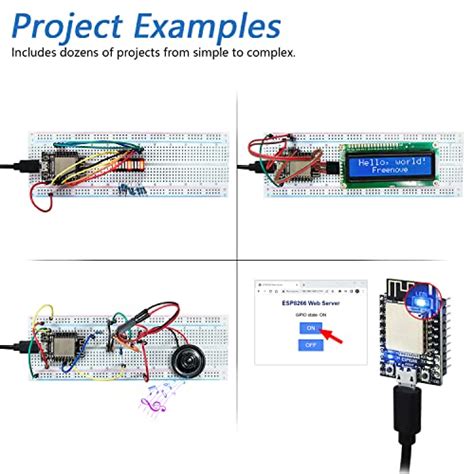 Freenove Ultimate Starter Kit For Esp8266 Included Compatible With