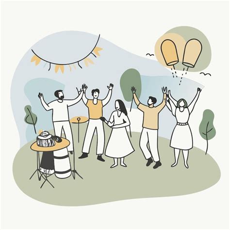 Cultural Event Vector Illustration Line Circuit Premium Ai Generated Vector