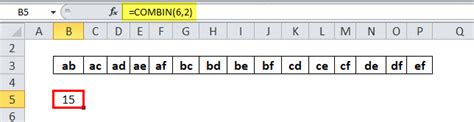 Combin In Excel Examples How To Use