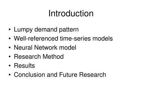 Ppt Analysis And Forecasting Of Lumpy Demand Alternative Approaches Powerpoint Presentation