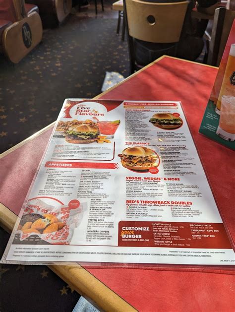 Red Robin Gourmet Burgers And Brews Menu All Signature Dishes