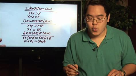 Algebra And Math Help Simplification Of Boolean Functions Youtube