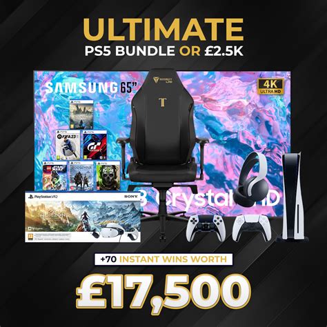Ultimate Ps5 Bundle Or £25k With £17500 Of Instant Wins Paragon