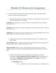 Sshelley Module 03 Homework Assignment 072218 Docx Module 03 Homework