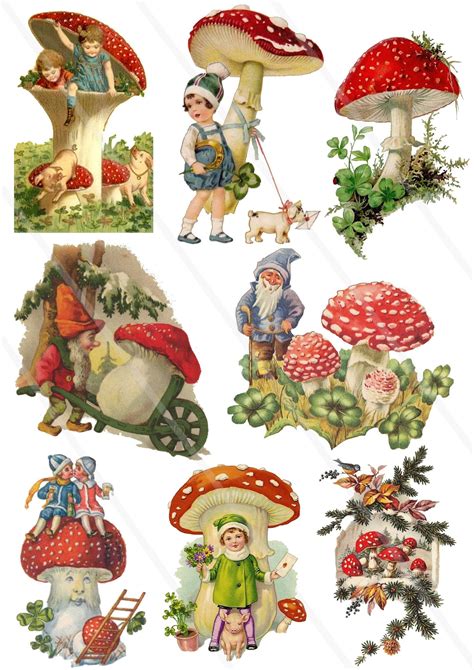 Retro Christmas Clip Arts Pack Xmas Collage Sheet Vintage Etsy Canada
