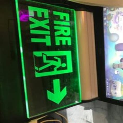 Led Exit Sign Board Application For Advertising At Best Price In New Delhi Gungun Signages