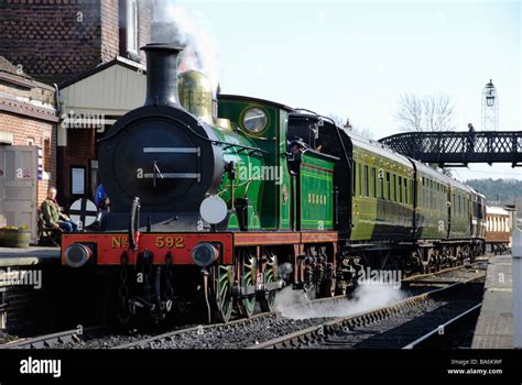 Wainwright C Class Locomotive No 592 Waits To Leave Sheffield Park Station On The Bluebell