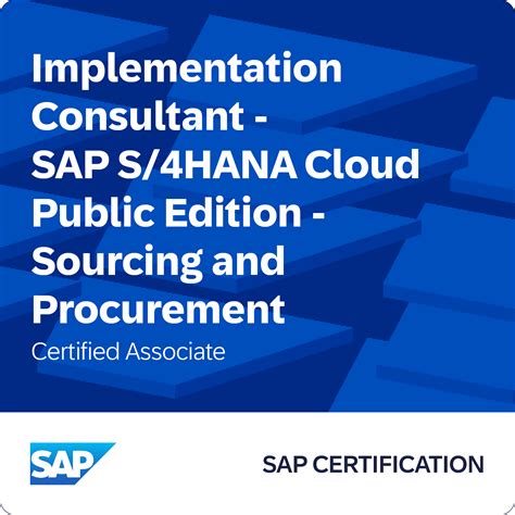 Sap Certified Associate Implementation Consultant Sap S 4hana Cloud Public Edition