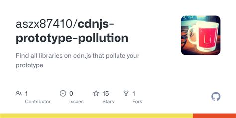 Github Aszx Cdnjs Prototype Pollution Find All Libraries On Cdn Js That Pollute Your