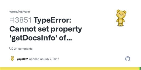 Typeerror Cannot Set Property Getdocsinfo Of Undefined · Issue 3851