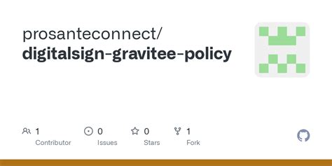 Github Prosanteconnectdigitalsign Gravitee Policy