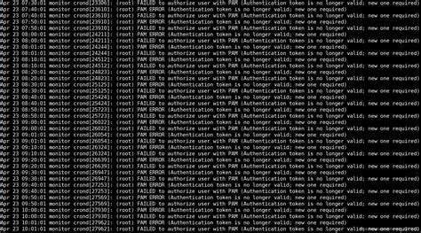 解决：authentication Token Is No Longer Valid New One Requiredpam Error