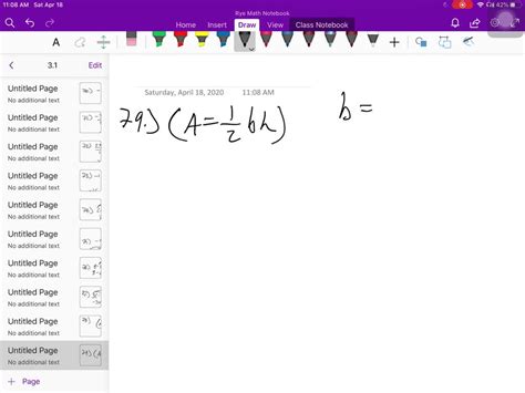 solved solve the formula for the indicated variable a 1 2 b h