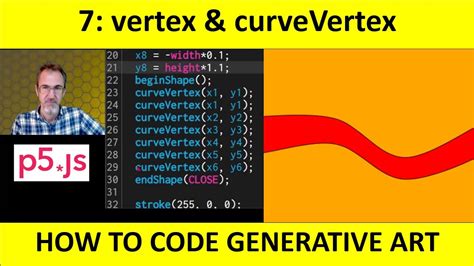 7 Custom Shapes Vertex And Curvevertex In P5js How To Code Generative Art Youtube