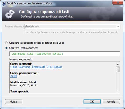 Keepass Auto Type Con 3 Campi Il Blog Di Alessandro Stella
