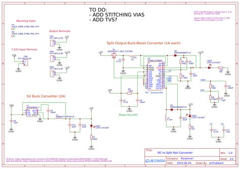 DC To Split Rail EasyEDA Open Source Hardware Lab