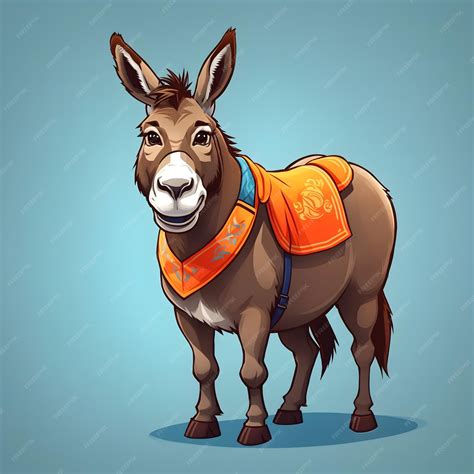Premium Ai Image Donkey Illustration Ai Generative