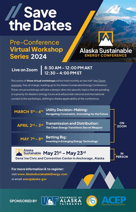 Register Now For Alaska Sustainable Energy Conference Pre Conference