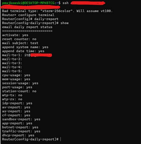 Zywall Usg Flex 500 Cant Send Daily Report Not Saving Configurations