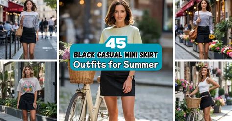 45 Best Black Casual Mini Skirt Outfits For Summer Outfit Glance