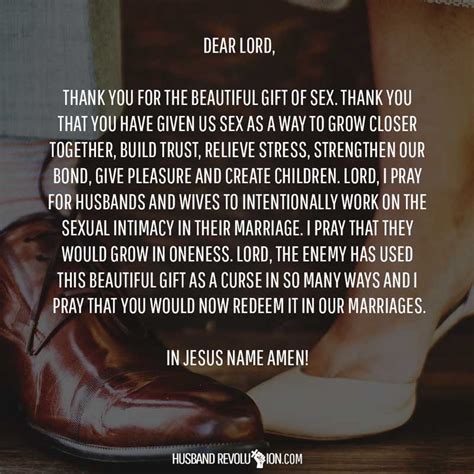 Prayer Sexual Intimacy Marriage After God