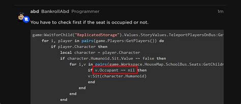 Telporting Player Into A Seat Scripting Support Developer Forum Roblox