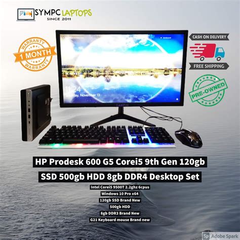 Hp Prodesk G Corei ThGen Gb M NVME Gb Hdd Computers Tech Desktops On Carousell