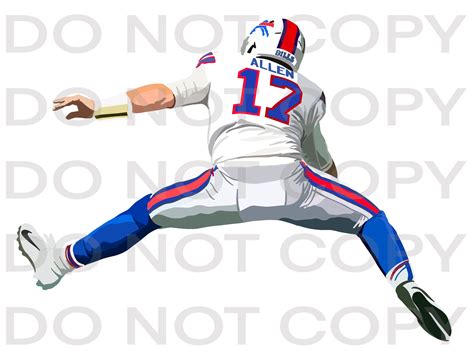 Josh Allen Png Josh Allen Hurdle Png Buffalo Football Png Etsy Schweiz