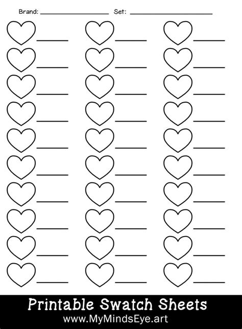 Testing Coloring Pages Heart Coloring Sheets Free Printable Swatch
