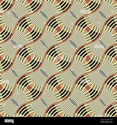 Diagonal Seamless Pattern Colorful Shapes Fashion Design Textile Fabric Print Vector Stock
