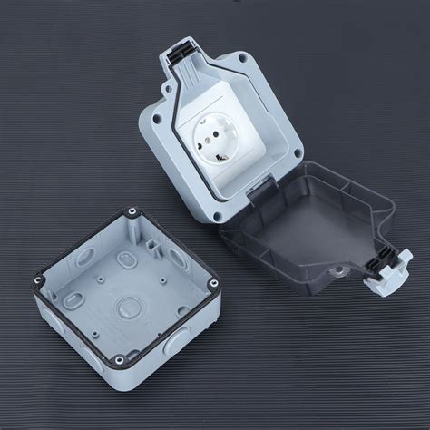 Single Plug Ip66 15a Outdoor Power Socket Wall Wat Grandado