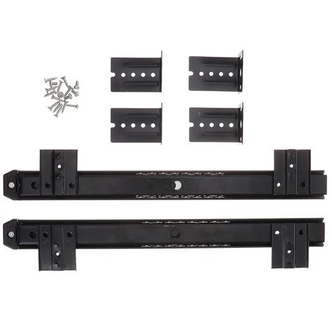 Yuyisan 1 Pair Keyboard Slide Steel Replacement Guide Rail Side Mount Drawer Slide