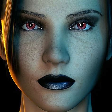 Evil Woman With Blue Eyes