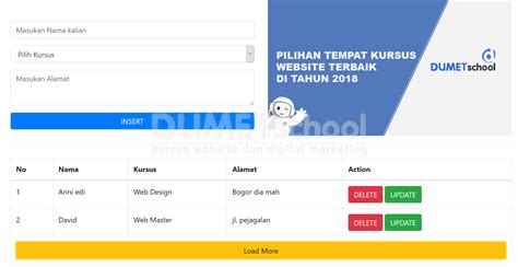 Cara Menampilkan Data Dari Database Dengan Ajax Jquery