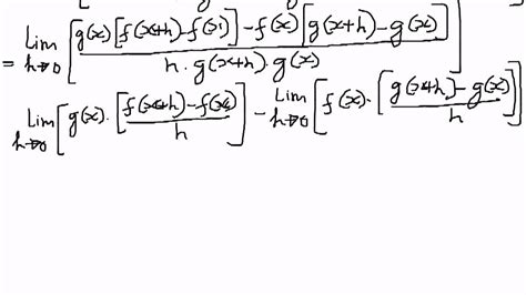 Quotient Rule Proof