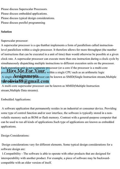 Please Discuss Superscalar Processorsplease Discuss Embedded Applpdf