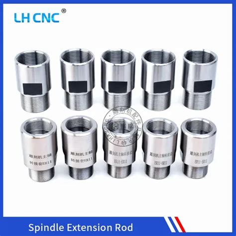 Cnc Milling Machine Accessories Er11 Er16 Er20 Er25 Er32 Motor Spindle Shaft Extension Rod