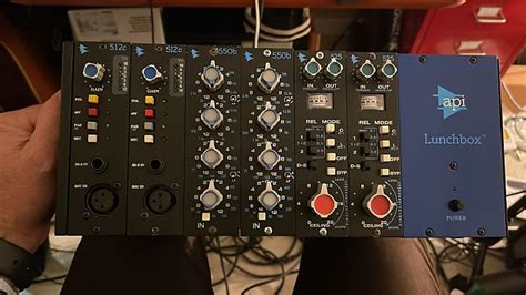 Api Lunchbox 6b 2x Preamp Api 512c 2x Api Eq 550b 2x Reverb Uk