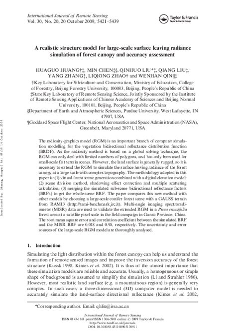 Pdf A Realistic Structure Model For Large Scale Surface Leaving