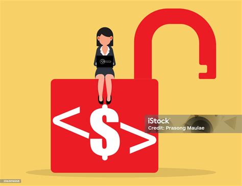 unlocking financial data codes programmer working lady using computer