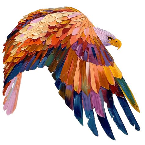 공중에 떠 있는 독수리 날개를 그린 화려한 그림 페인트 등 독수리 날개 Png 일러스트 및 이미지 에 대한 무료 다운로드 Pngtree