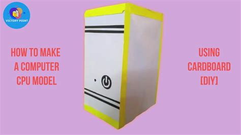 How To Make Computer Cpu Model Using Cardboard Diy Computer Cpu