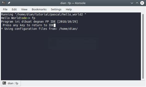 belajar pemrograman pascal di linux apakah bisa